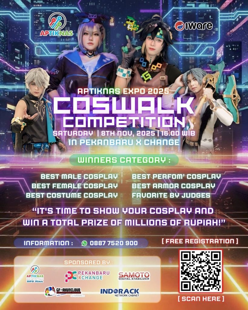 APTIKNAS EXPO 2025 Coswalk Competition – eventcosplaypekanbaru